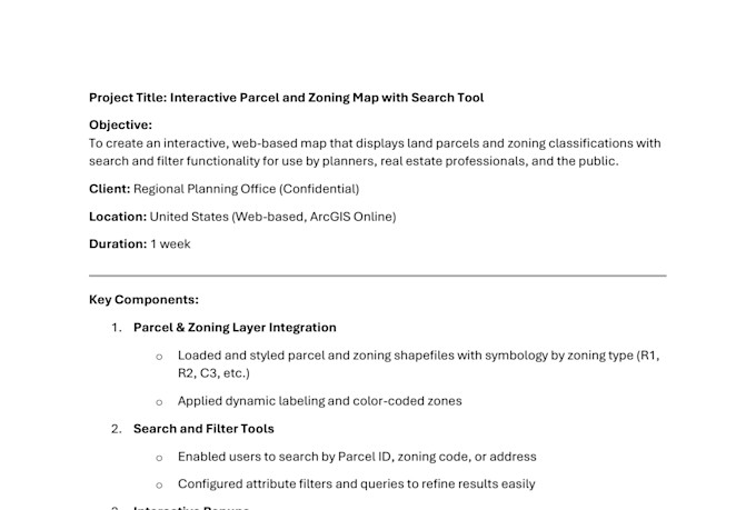 Develop land parcel and zoning map with search functionality by Eyobbelay | Fiverr